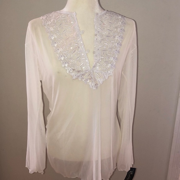 Escante | Intimates & Sleepwear | Sheer Sleep Shirt With Matching Thong ...